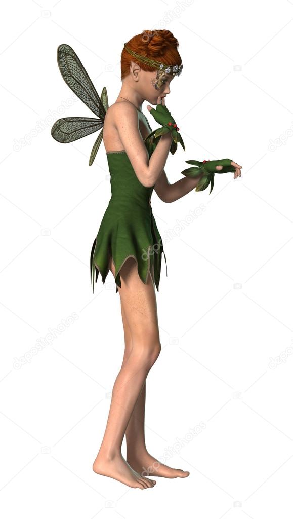 Spring Fairy on White Stock Photo by ©PhotosVac 92665314