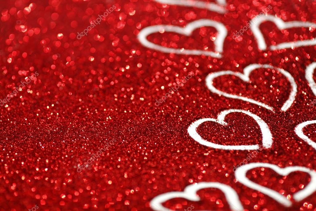 Glitter background with hearts Stock Photo by ©yellow2j 58783739