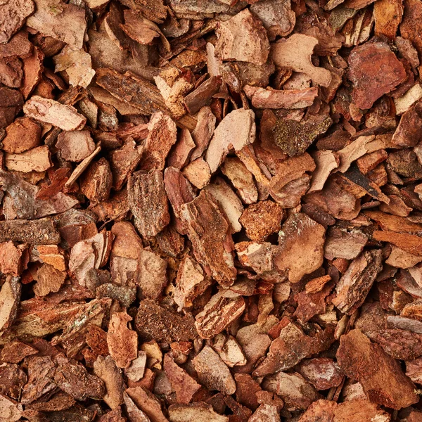 Natural bark used as a soil covering the garden. Background and Stock ...