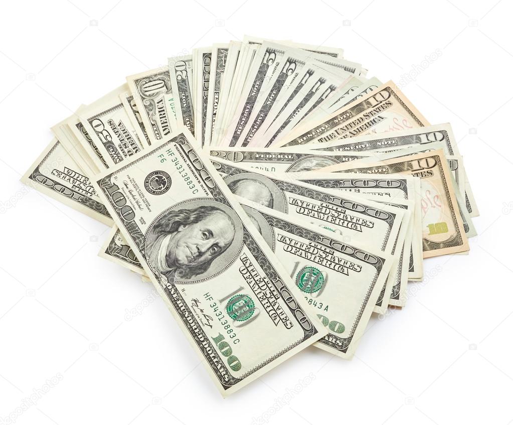 Pack of Dollars banknotes — Stock Photo © Nik_Merkulov #105699082