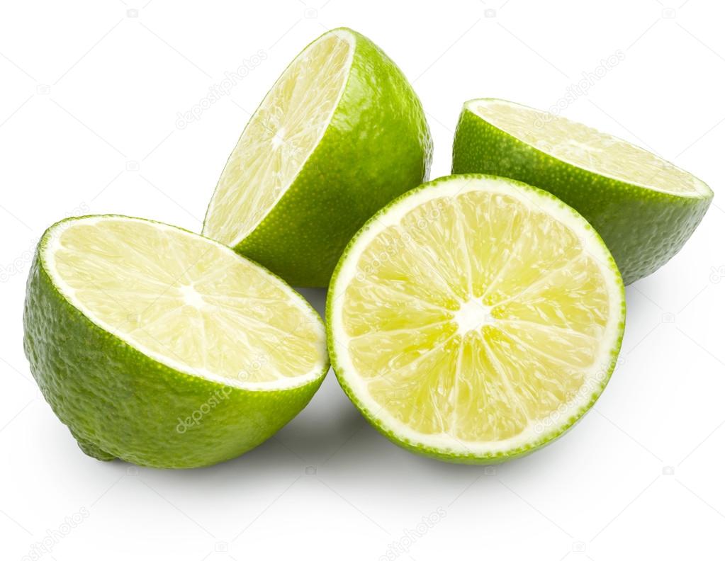 Lime isolated on white Stock Photo by ©Nik_Merkulov 107999444