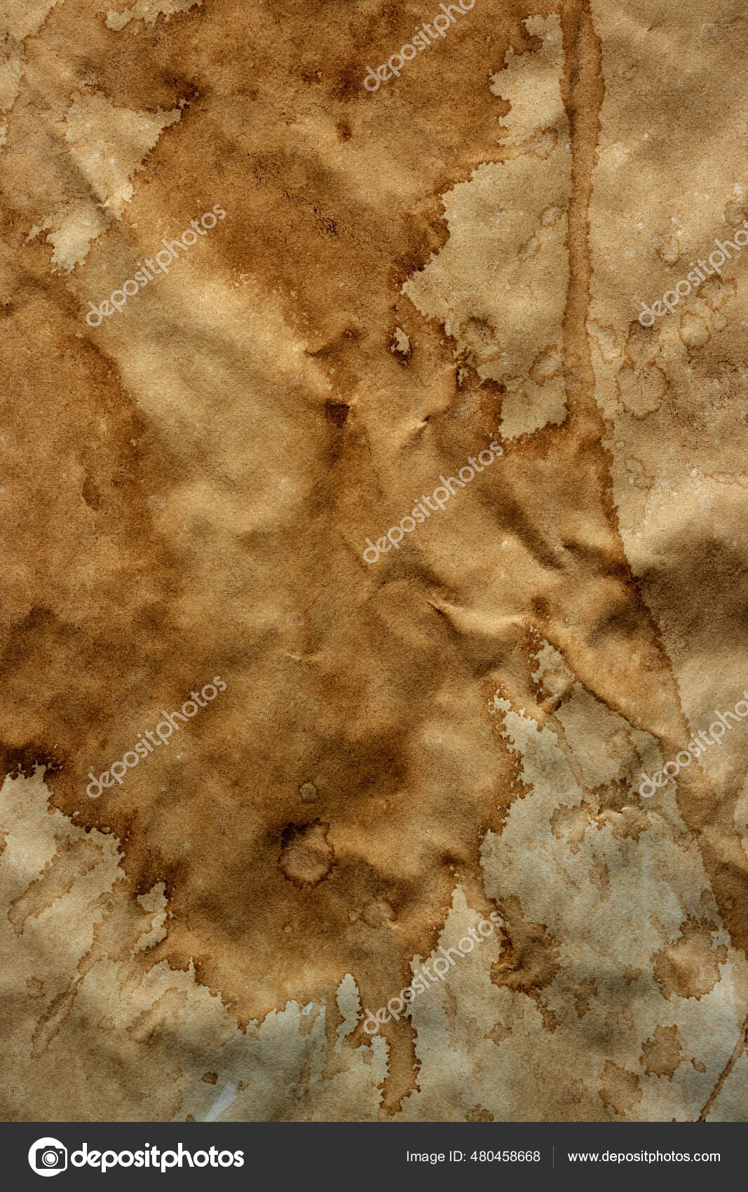 Damaged Aged Paper Texture Different Blots Stains Stock Illustration by ...