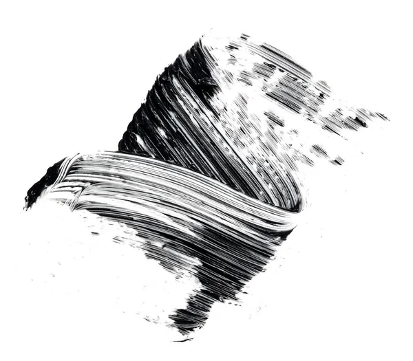 Black Face Mask Smear Isolated White Background — Stock Photo © Nik ...