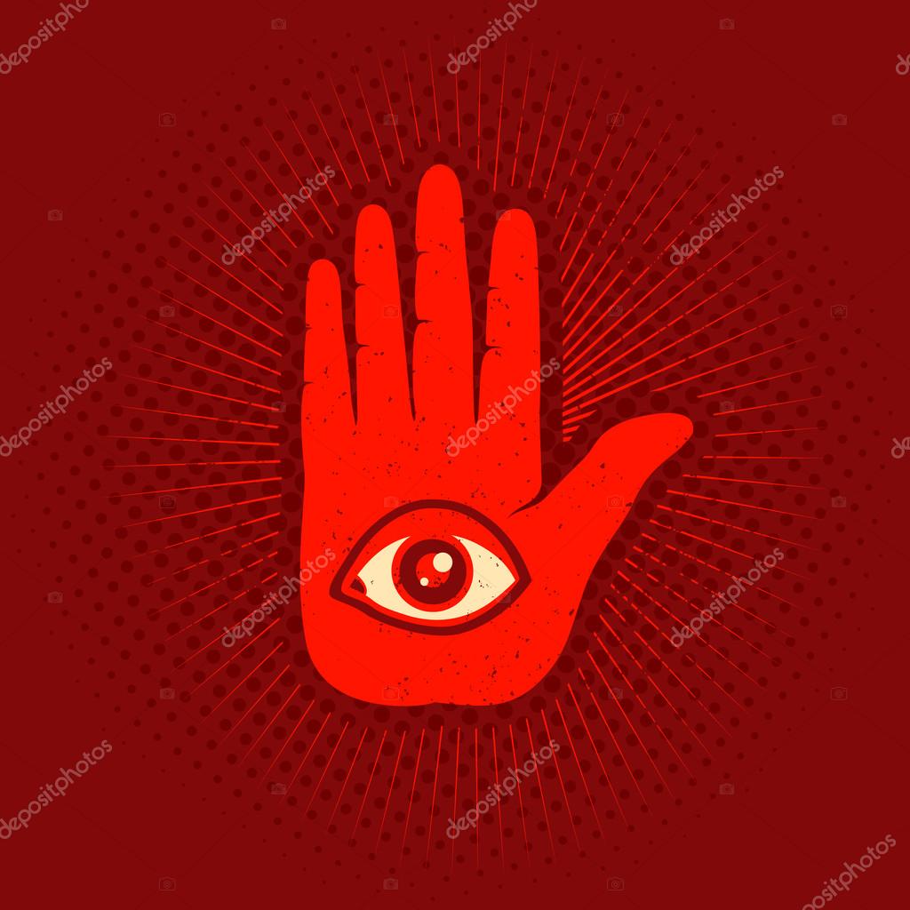 Hand and eye Stock Vector Image by ©serazetdinov #113273298