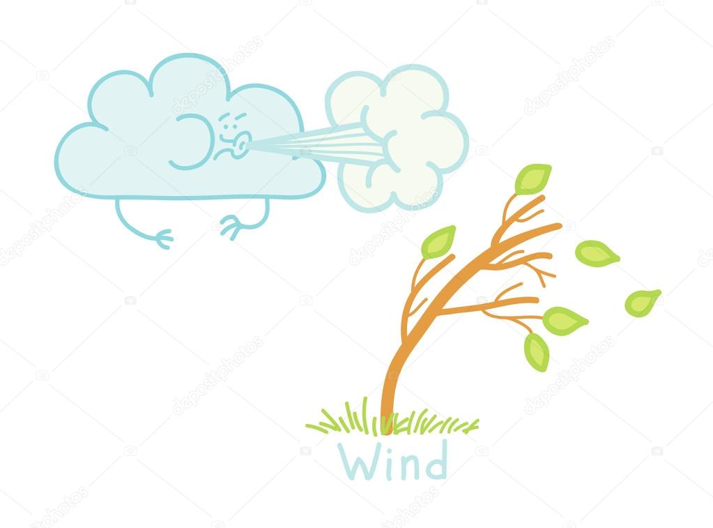 Strong wind — Stock Vector © serazetdinov #52302523