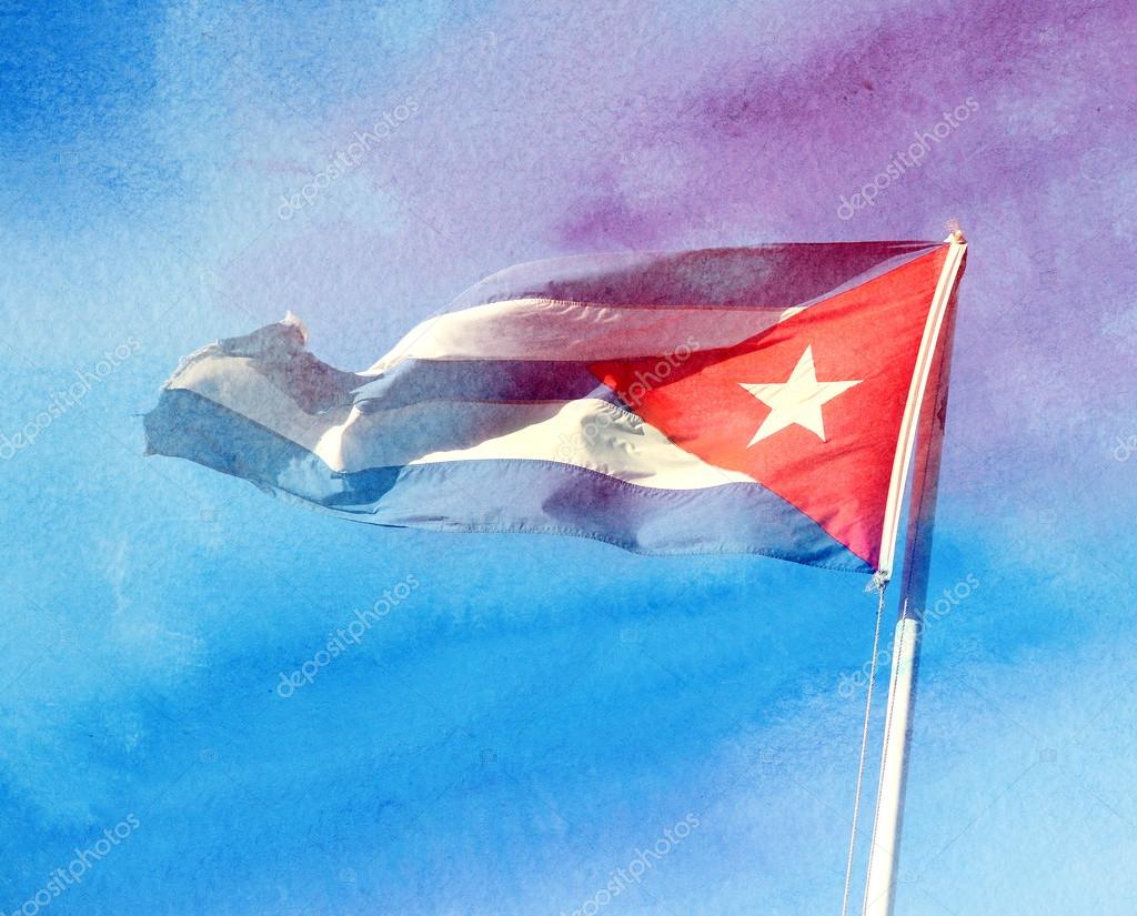 Cuban flag photo Stock Illustration by ©tanor #99141580