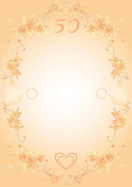 50,363 Golden wedding card background Vector Images | Depositphotos