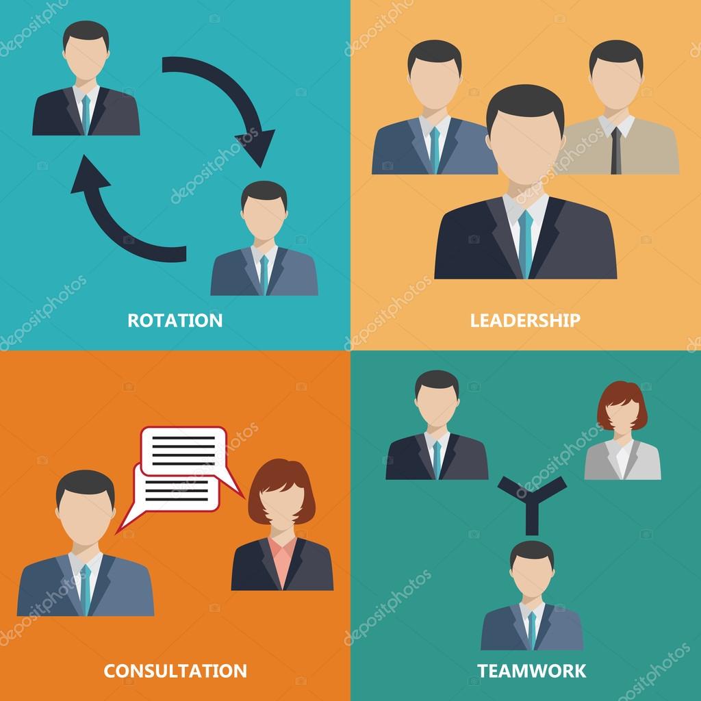 Vector business concepts in flat style Stock Vector Image by ...