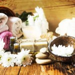 Natural spa setting Stock Photo by ©mythja 9813912