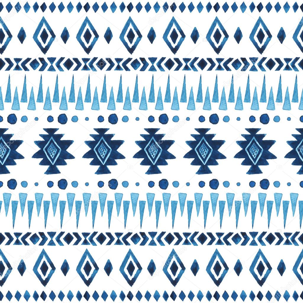 Blue Aztec Wallpaper