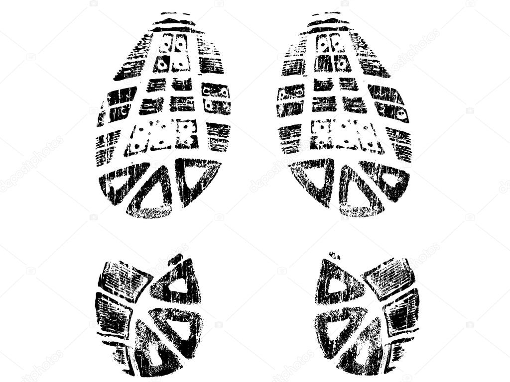 Left and Right Foot prints Stock Vector Image by ©PokerMan #70401279