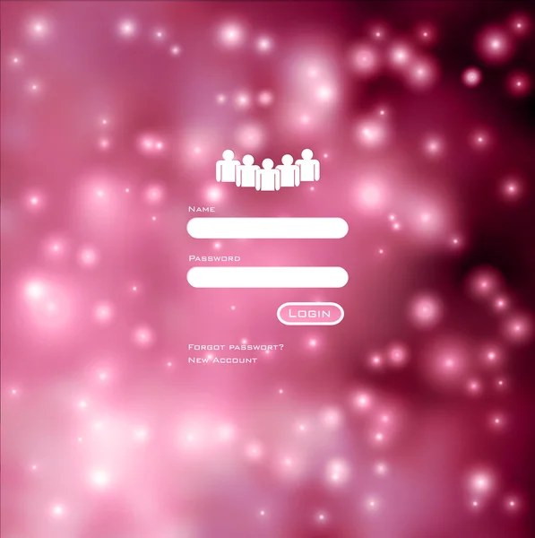 Minimal Login Form Design — Stock Vector © hellena13 #38164845