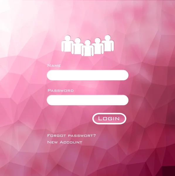 Minimal Login Form Design — Stock Vector © hellena13 #38164845