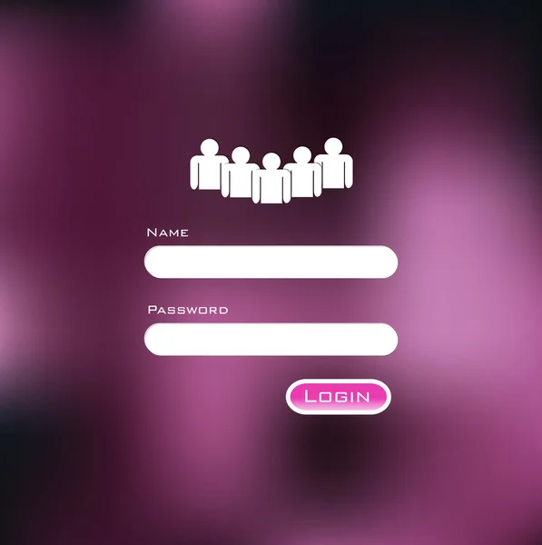 Minimal Login Form Design — Stock Vector © hellena13 #38164845