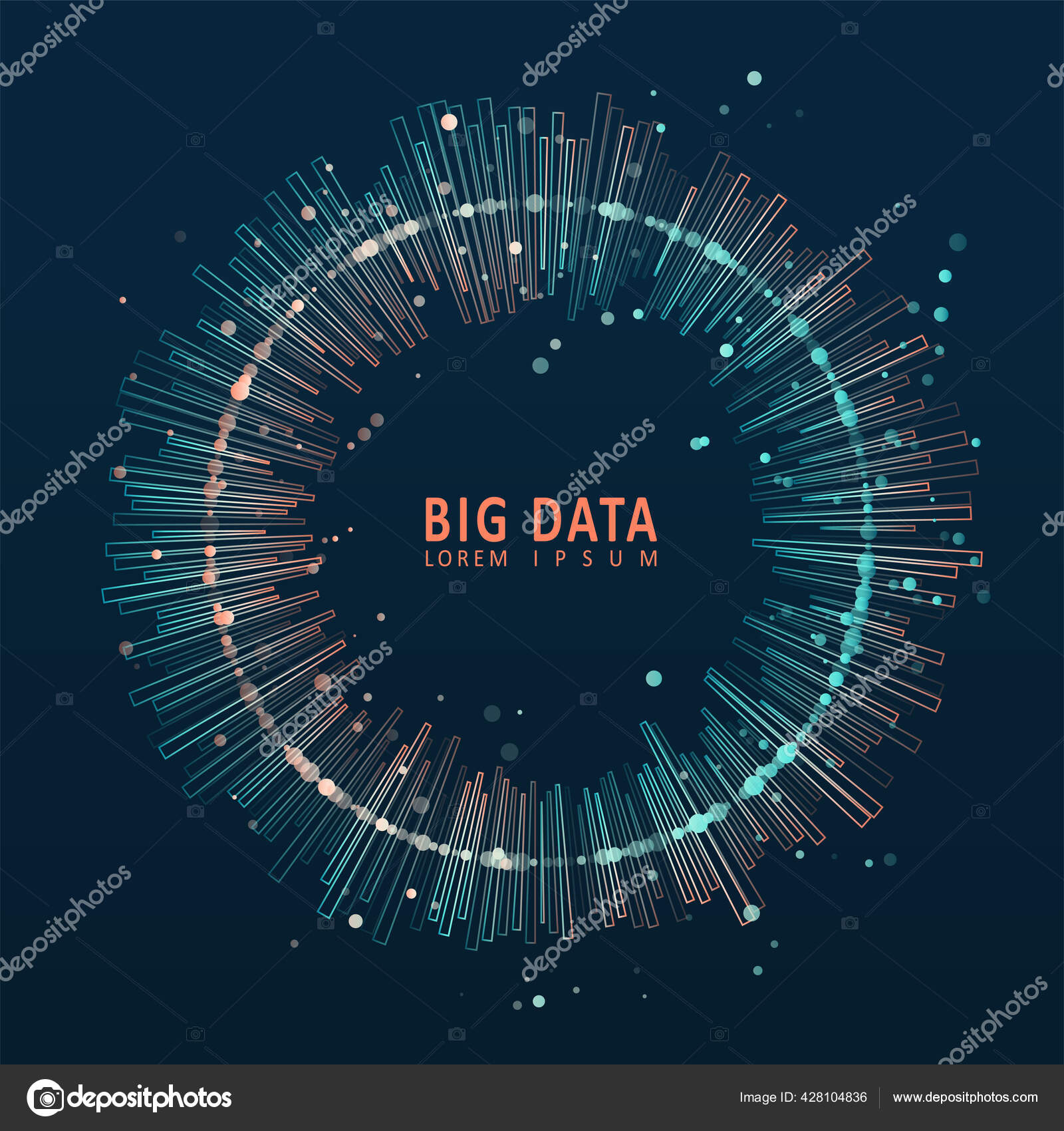Abstract Infographics Visualization Big Data Code Representation ...