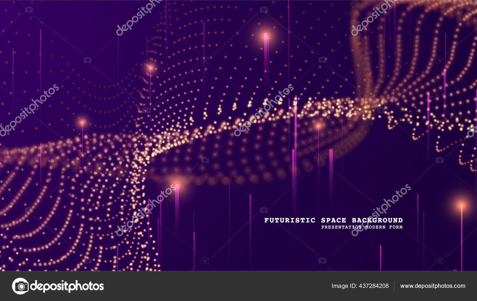 Particles Liquid Dynamic Flow Glittering Dust Lights Graphic Concept ...