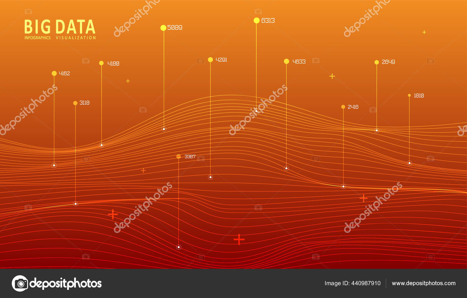 Abstract Infographics Visualization Big Data Code Representation ...