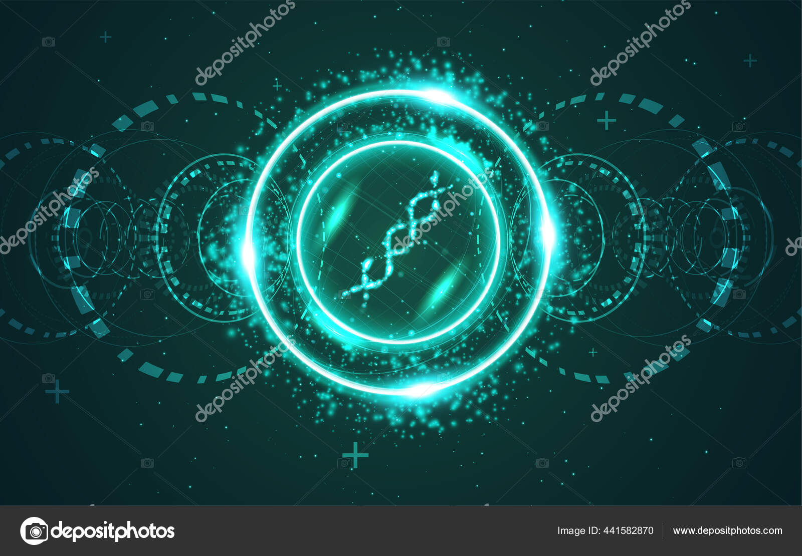 Big Genomic Data Visualization Dna Test Genom Map Stream Encoded Stock ...