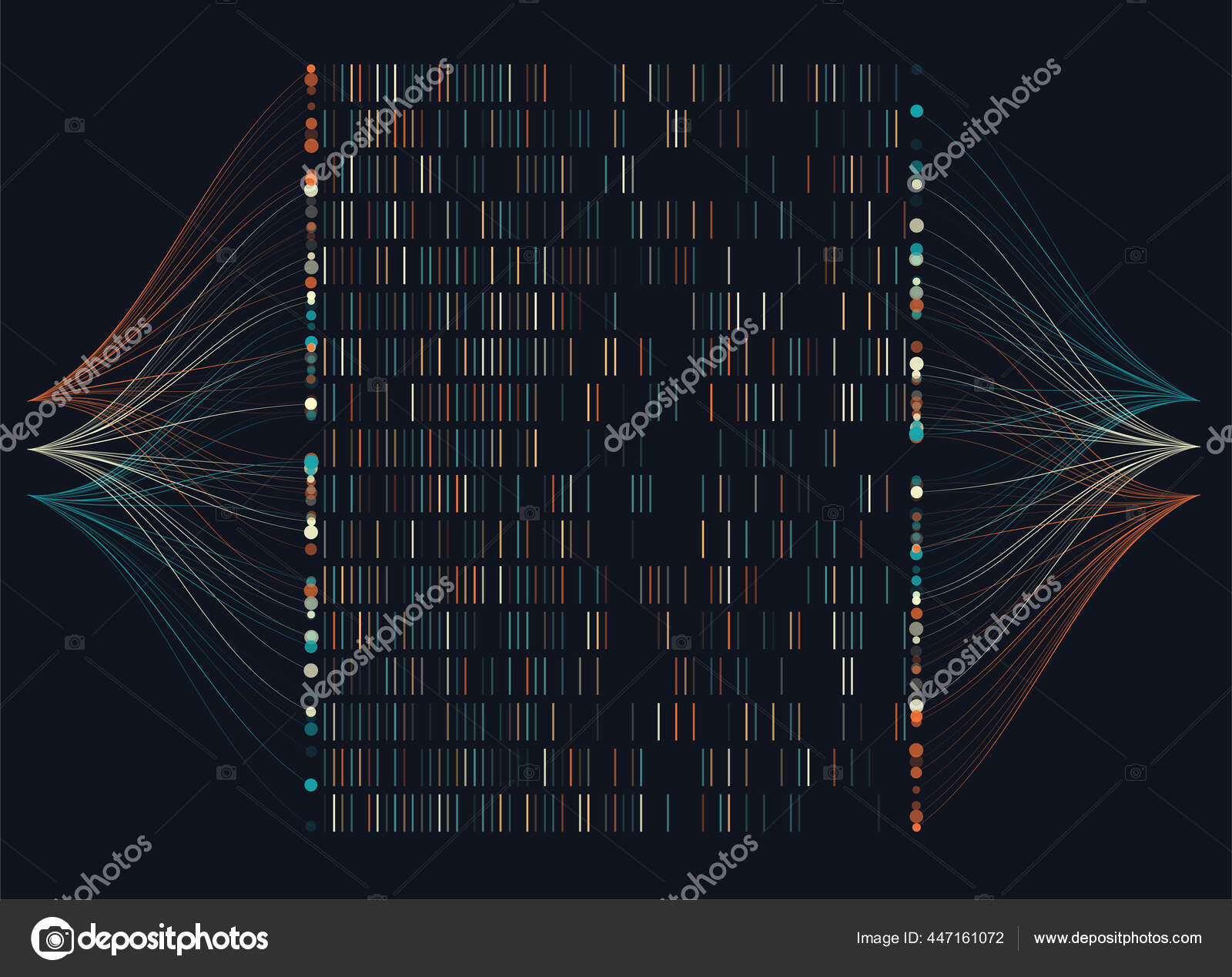 Big Genomic Data Visualization Dna Test Genom Map Graphic Concept Stock ...