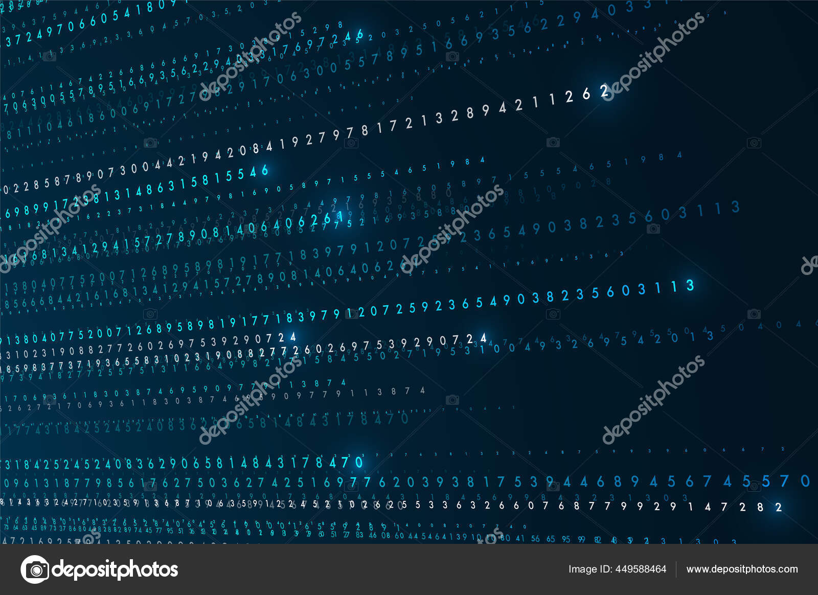 Big Data Transfer Concepts Internet Abstract Virtual Stream Flowing ...