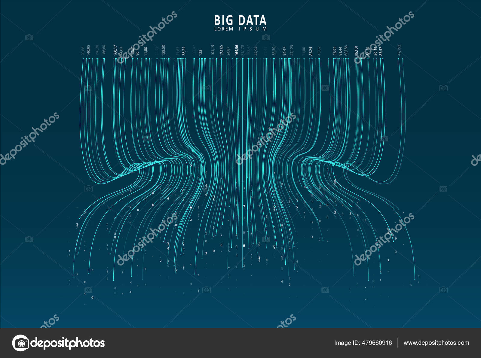 Abstract Infographics Visualization Big Data Code Representation ...