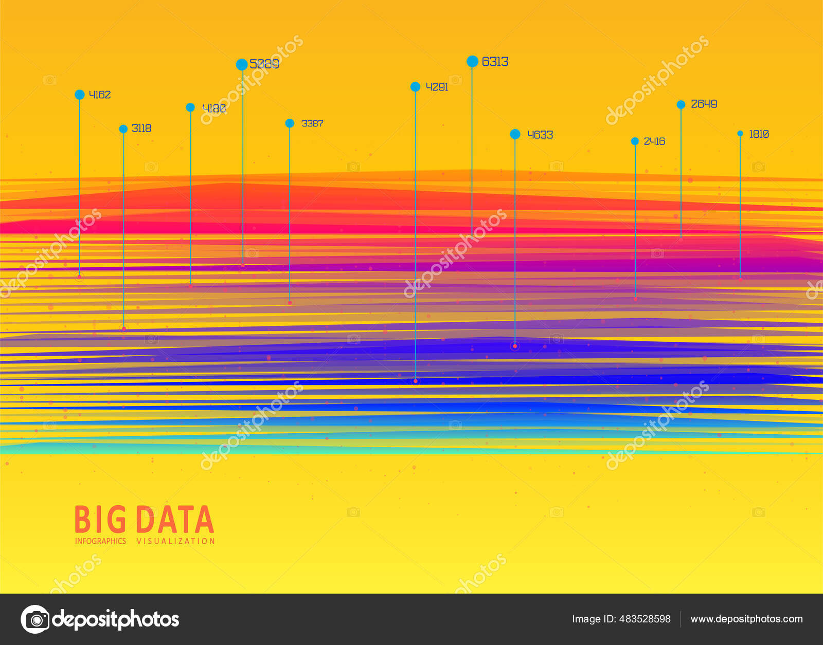 Abstract Infographics Visualization Big Data Code Representation ...