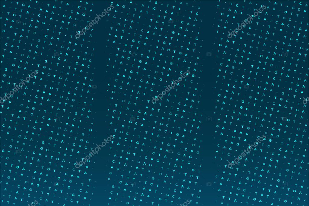 Visualización de grandes datos genómicos. Digital AGCT "código". Cuatro ...