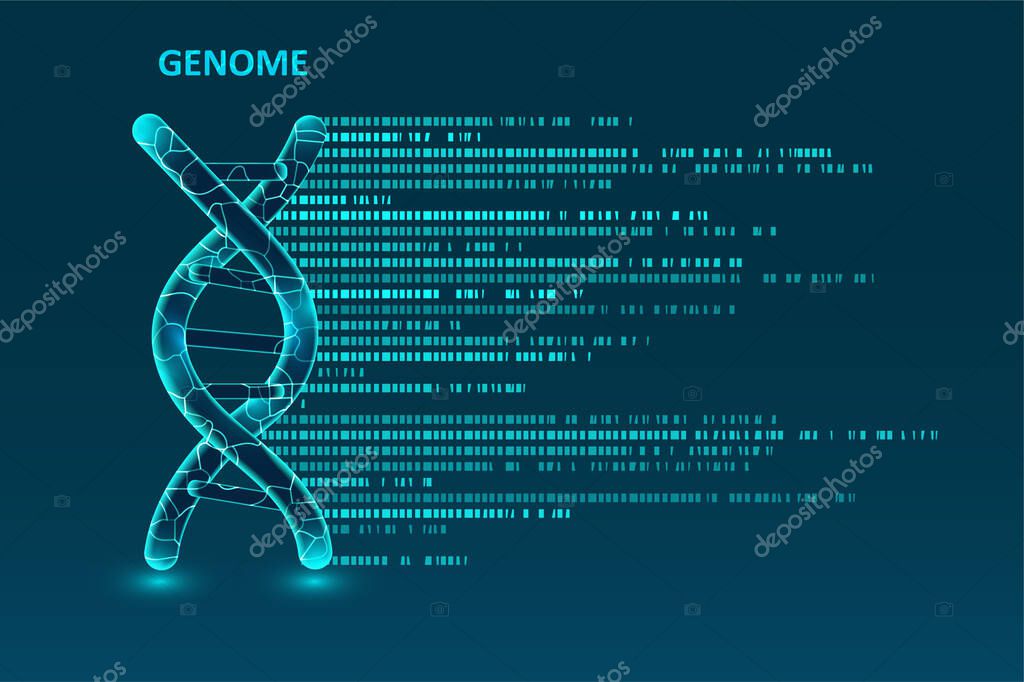 Visualización de grandes datos genómicos. Prueba de ADN, mapa del ...