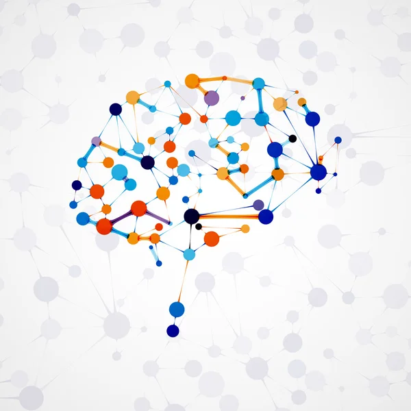 Molecular structure in the form of brain Stock Vector Image by ©majcot ...