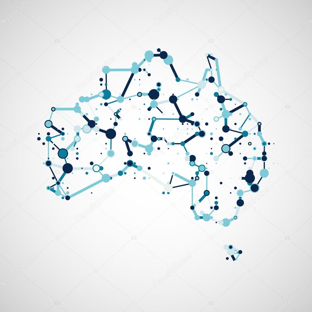 Technology image of Australia Stock Vector by ©majcot 79993244