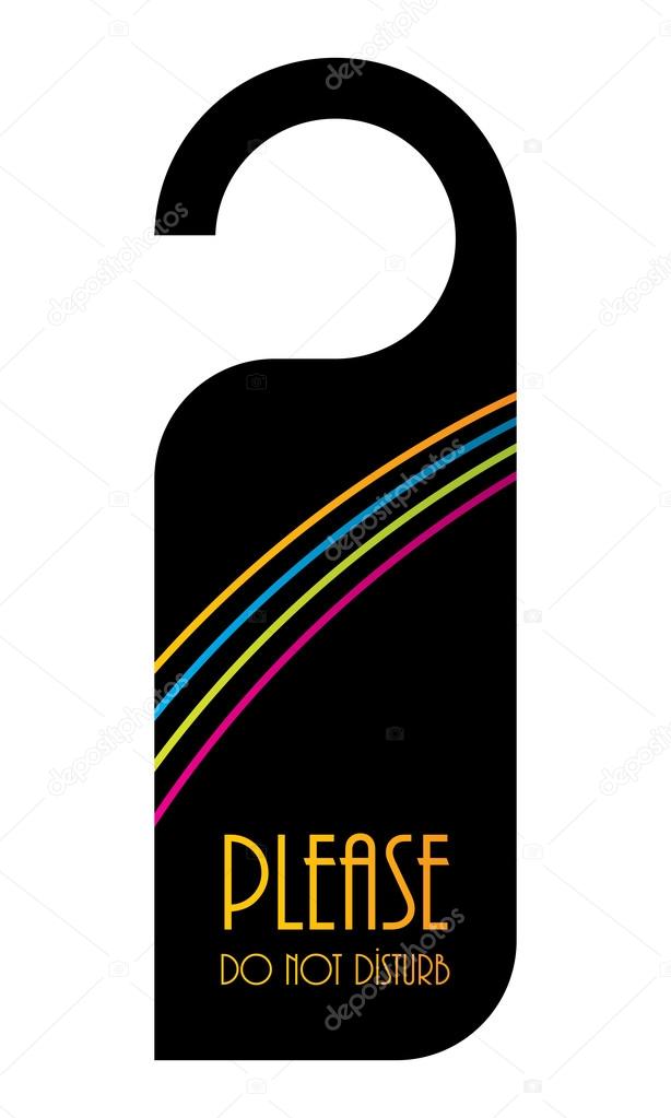 Do Not Disturb Door Hanger Vector Design Stock Vector By ©place4design