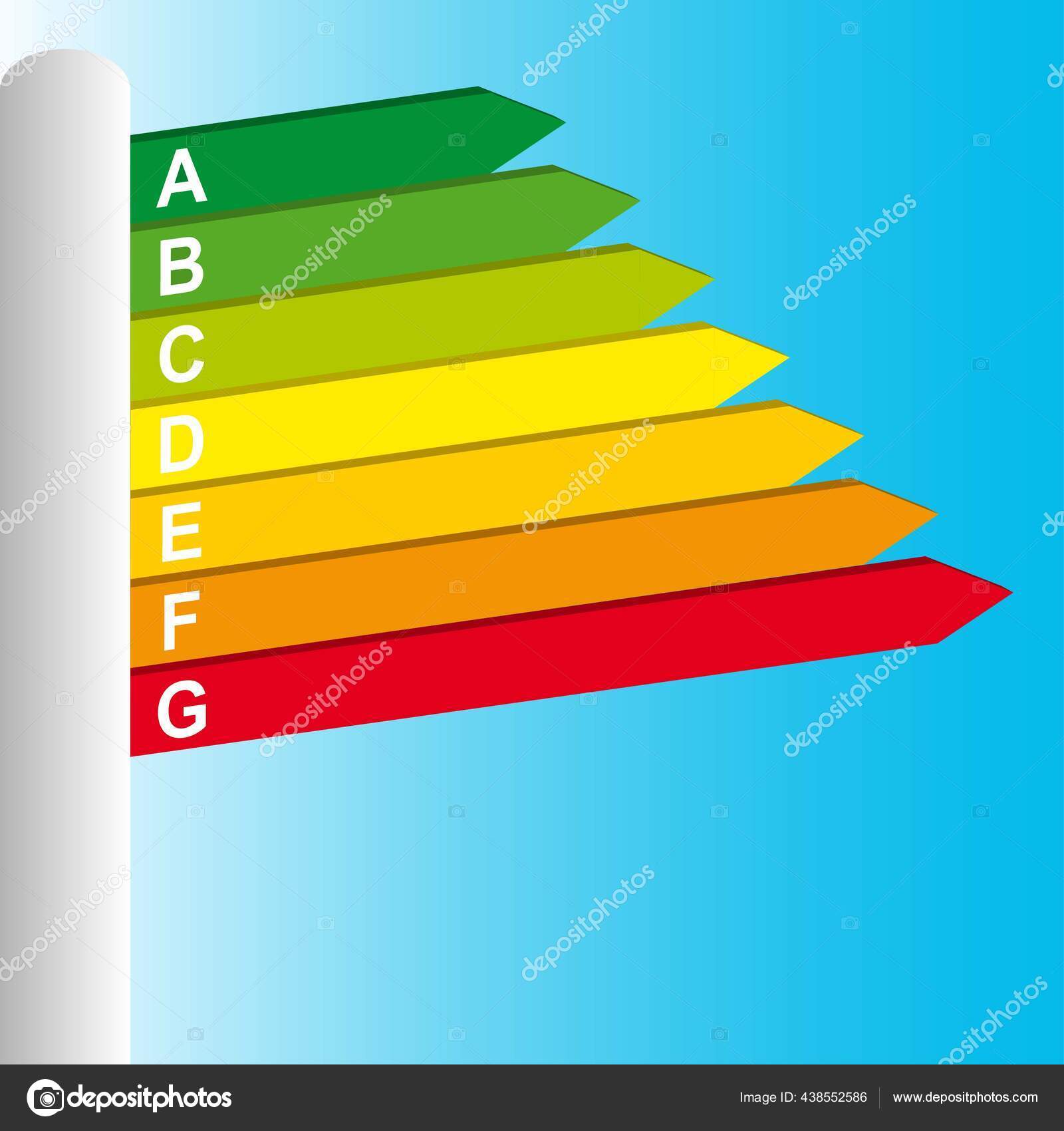 Colorful Arrows Directional Road Signs Symbols Energy Efficiency Stock ...