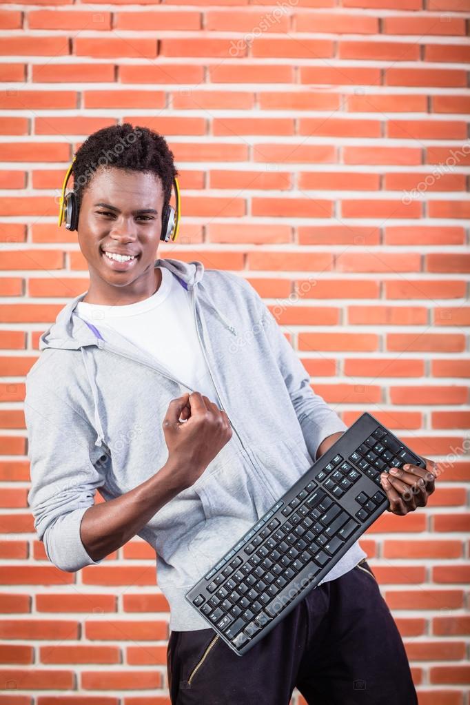 Hacker or computer programmer with laptop — Stock Photo © Kzenon #79336200