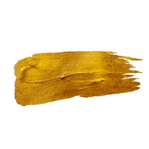 Gold Texture Paint Stain Illustration. Hand drawn brush stroke design ...