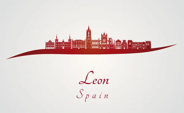 Leon skyline imágenes de stock de arte vectorial | Depositphotos