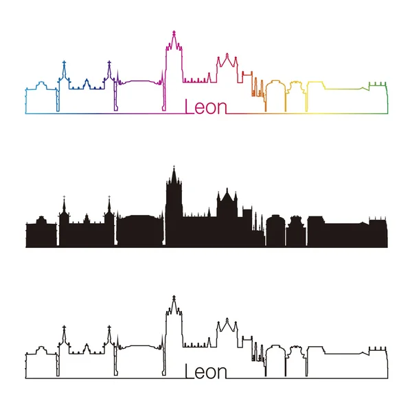 Leon skyline imágenes de stock de arte vectorial | Depositphotos