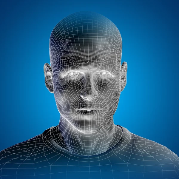 Wireframe man face Stock Photo by ©design36 134037936