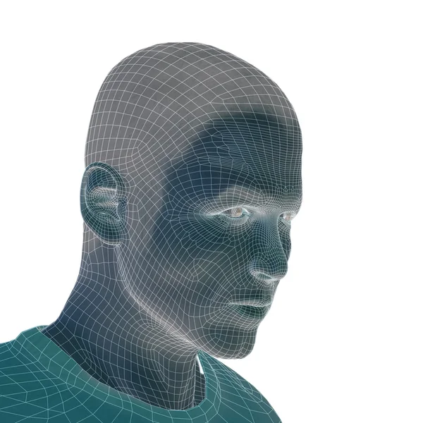 Man wireframe head — Stock Photo © design36 #134029824