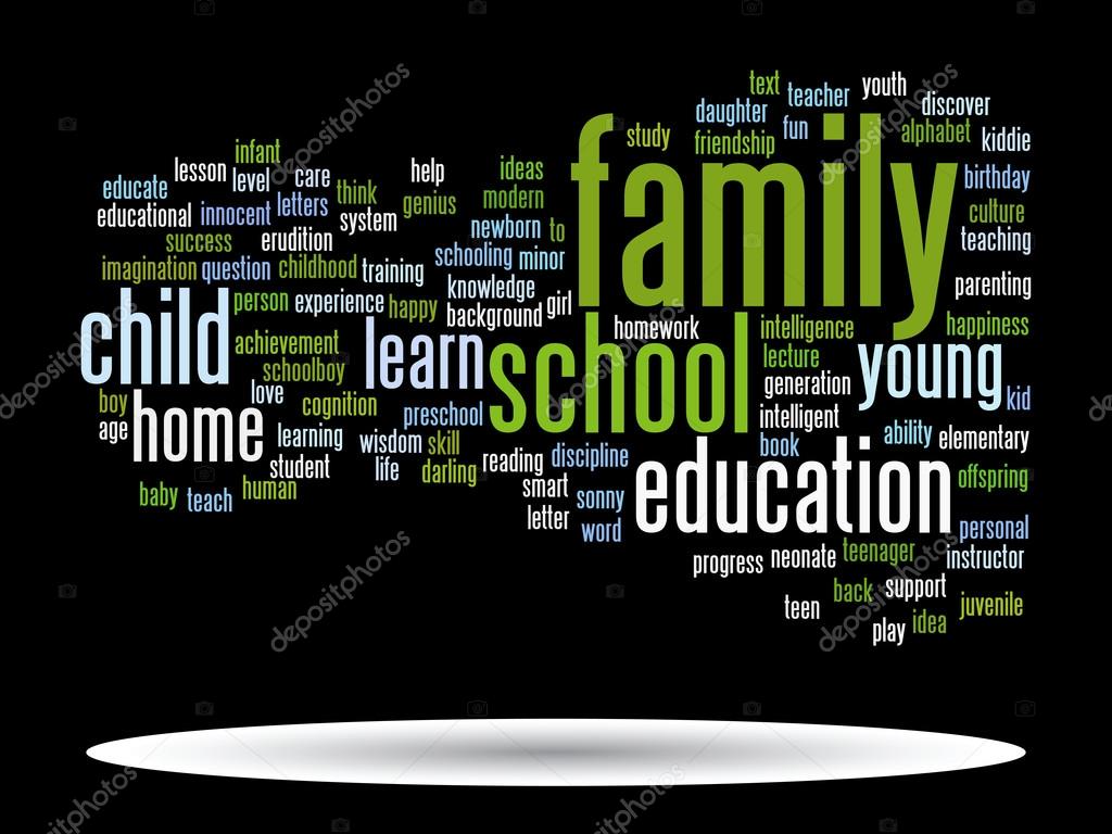 Family abstract word cloud — Stock Photo © design36 #105240398