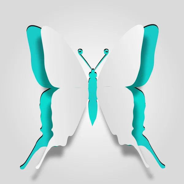 White paper butterfly — Stock Photo © design36 #67970481