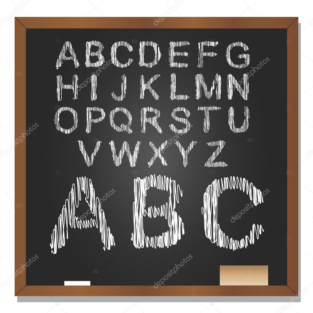 Handwritten, sketch font — Stock Photo © design36 #108469206