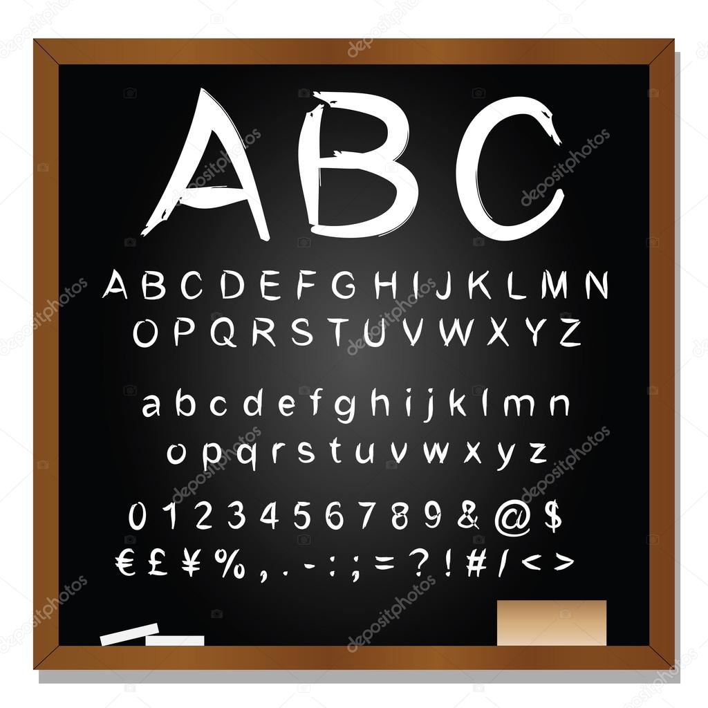 White handwritten font — Stock Photo © design36 #108470010