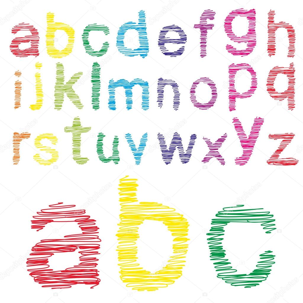 Handwritten, sketch font — Stock Photo © design36 #111479400