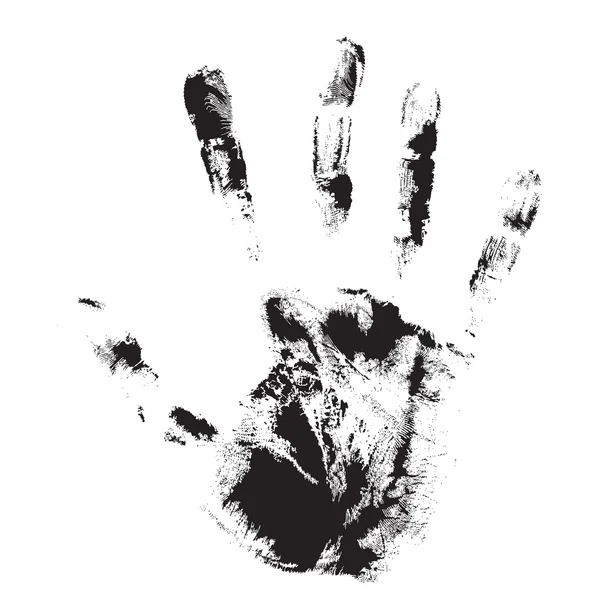 Realistic Hand Print Oagainst White Background Stock Photo by ...