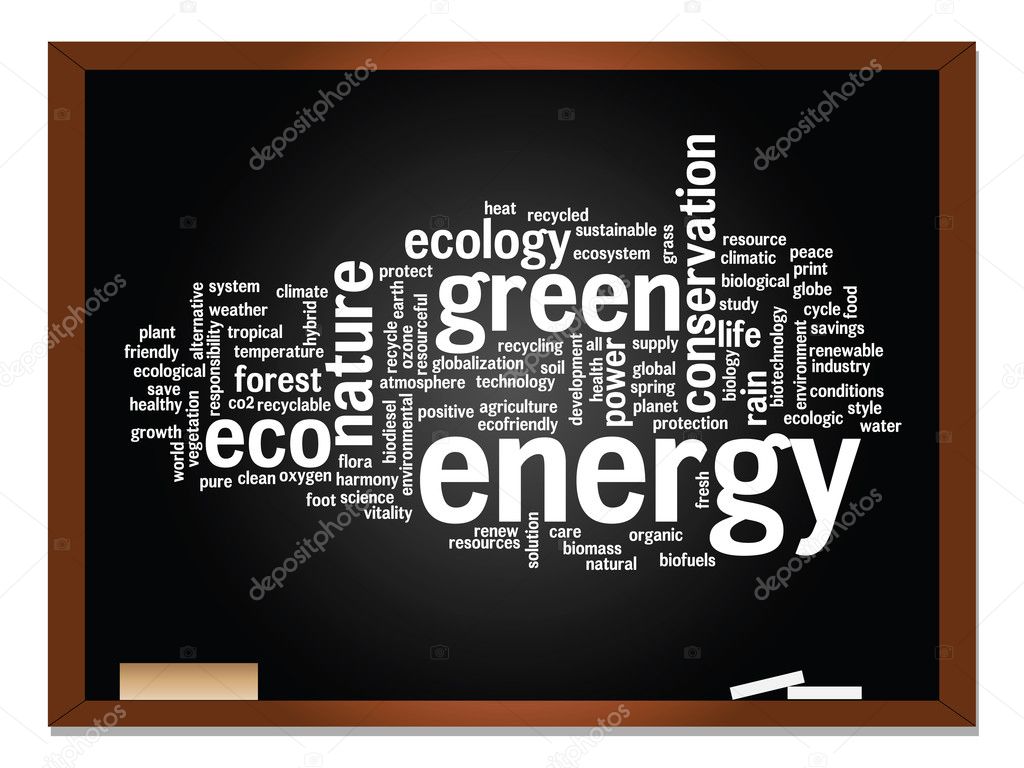 Ecology word cloud text — Stock Photo © design36 #123103670