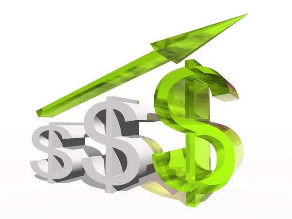 Arrows behind dollar sign — Stock Photo © imagerymajestic #1372528