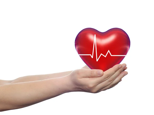 Human heart with ECG — Stock Photo © rbhavana #4537539