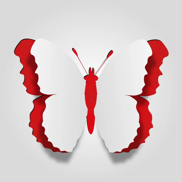 White paper butterfly — Stock Photo © design36 #67970481