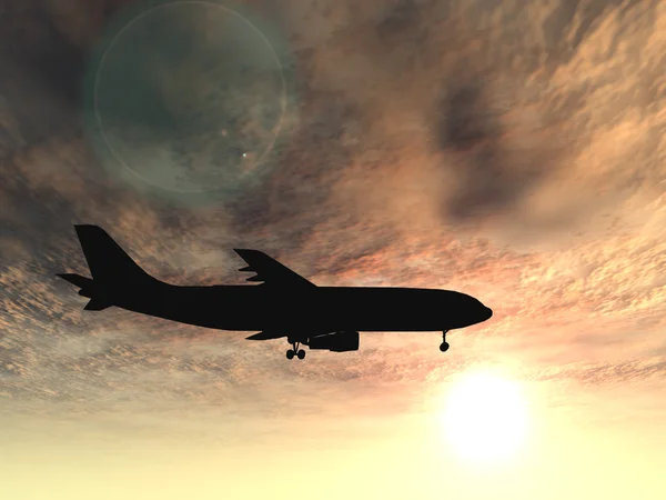 Plane sunset Stock Photo by ©phase4studios 42833291