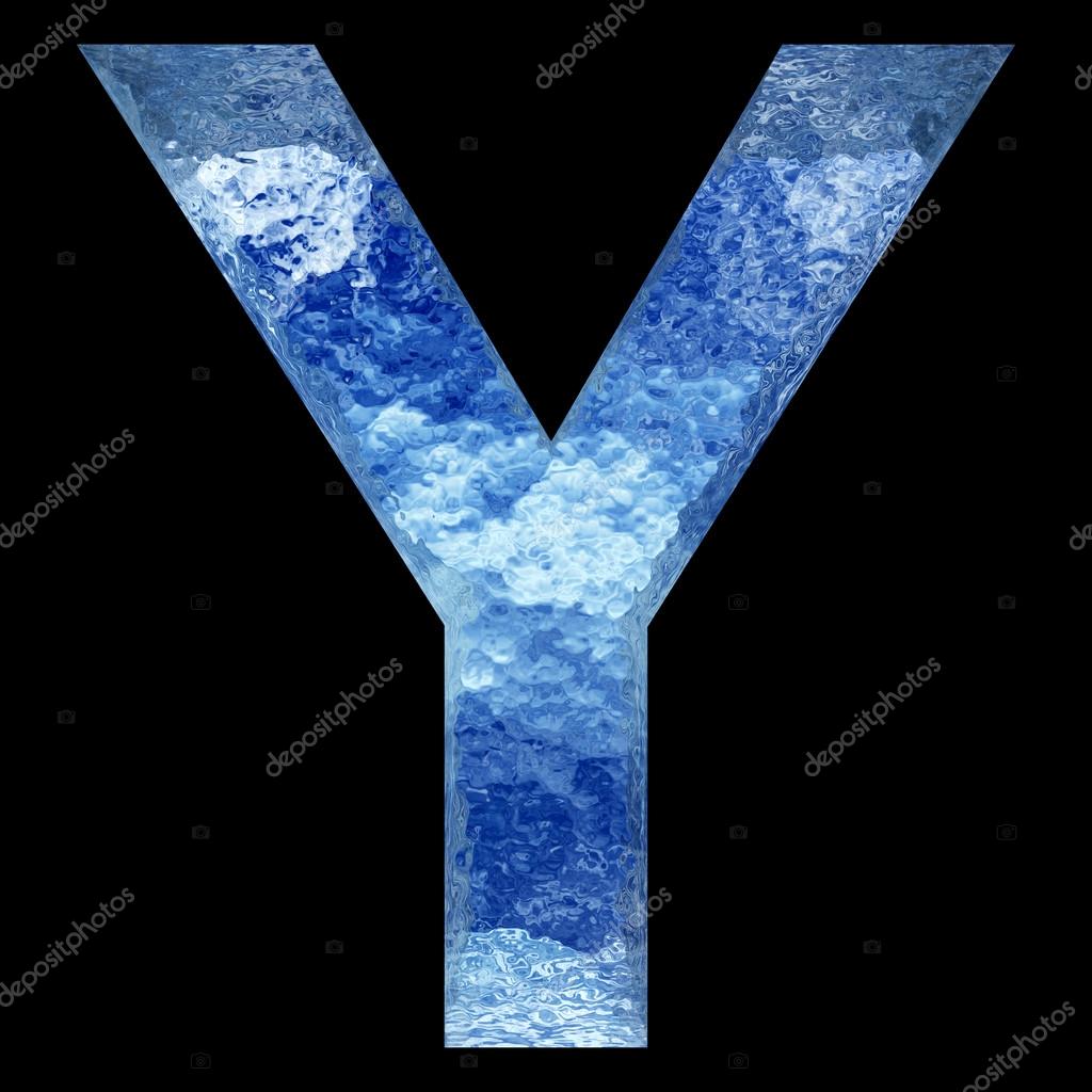 Blue ice font — Stock Photo © design36 #94587670